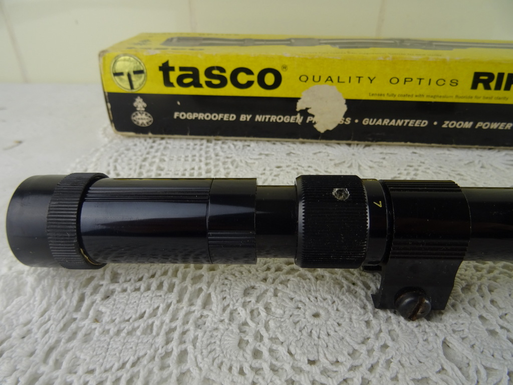 Vintage Tasco riflescope in originele verpakking - Curiosa en Kunst.nl