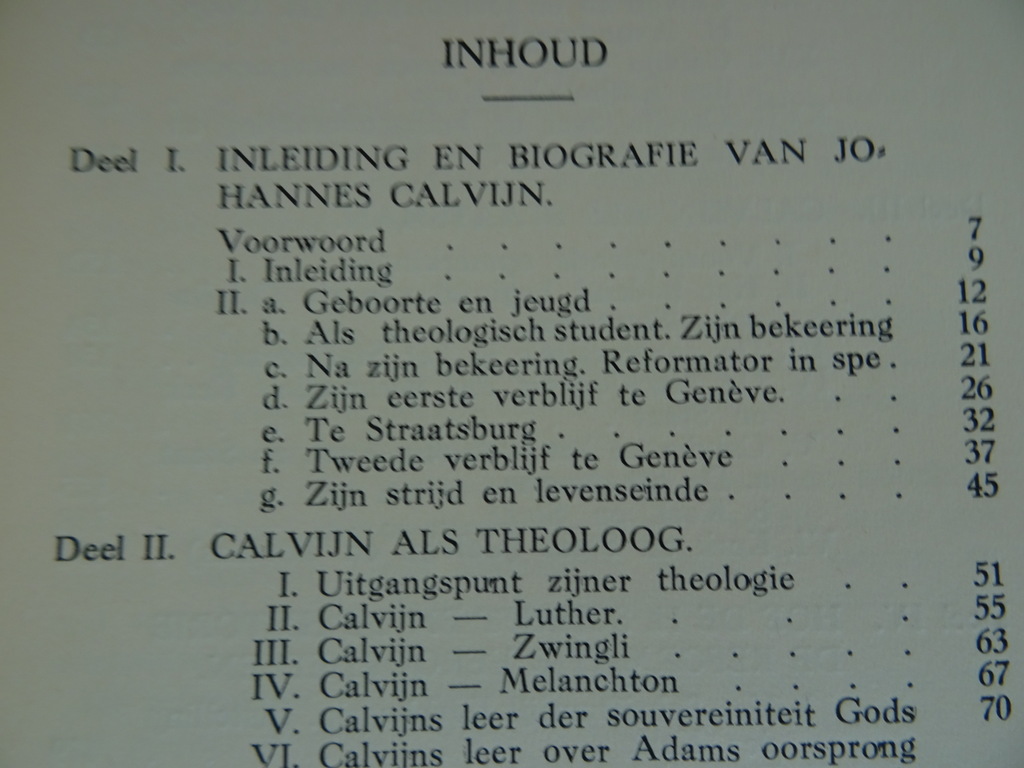 Calvijn en Calvinisme door J. Lammertse - Curiosa en Kunst.nl