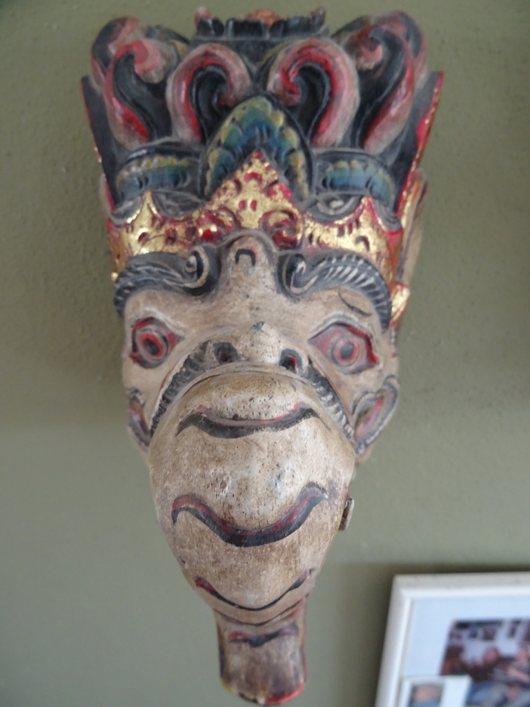 Houten Ganesha masker - Curiosa en Kunst.nl