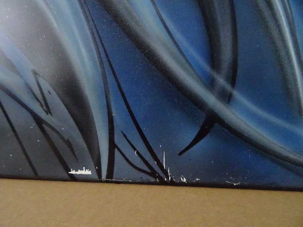 Batman Airbrush schilderij op metaal - Curiosa en Kunst.nl