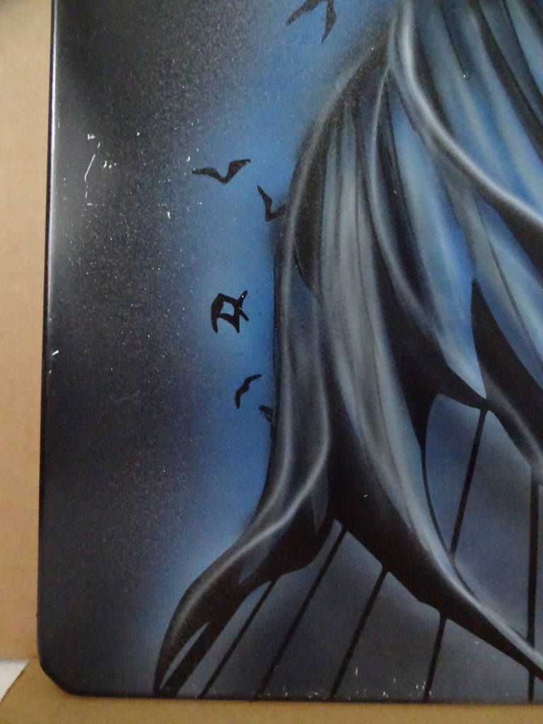 Batman Airbrush schilderij op metaal - Curiosa en Kunst.nl